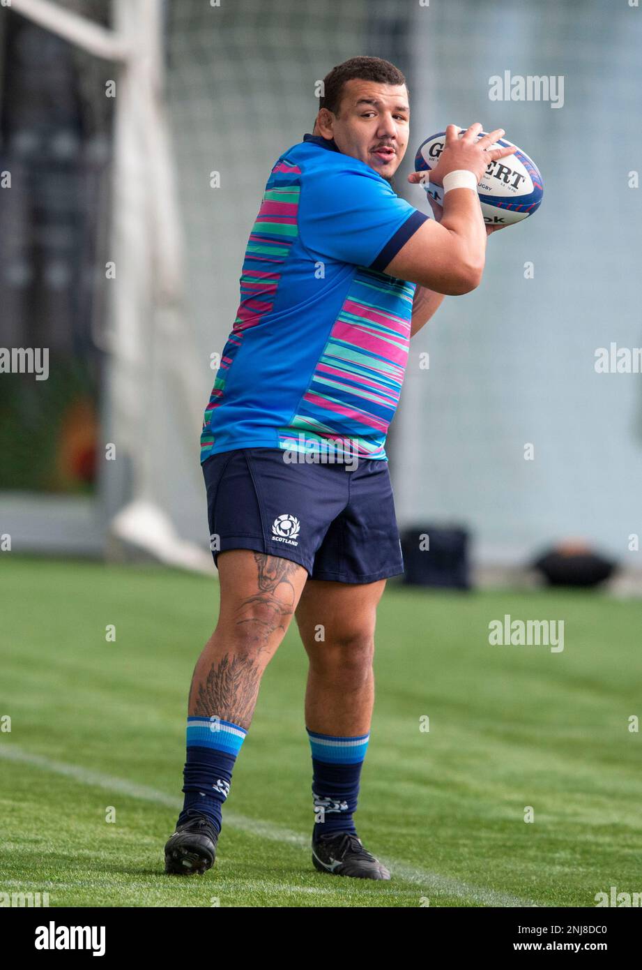 22nd February 2023: Guinness Six Nations 2023. ScotlandÕs Javan ...