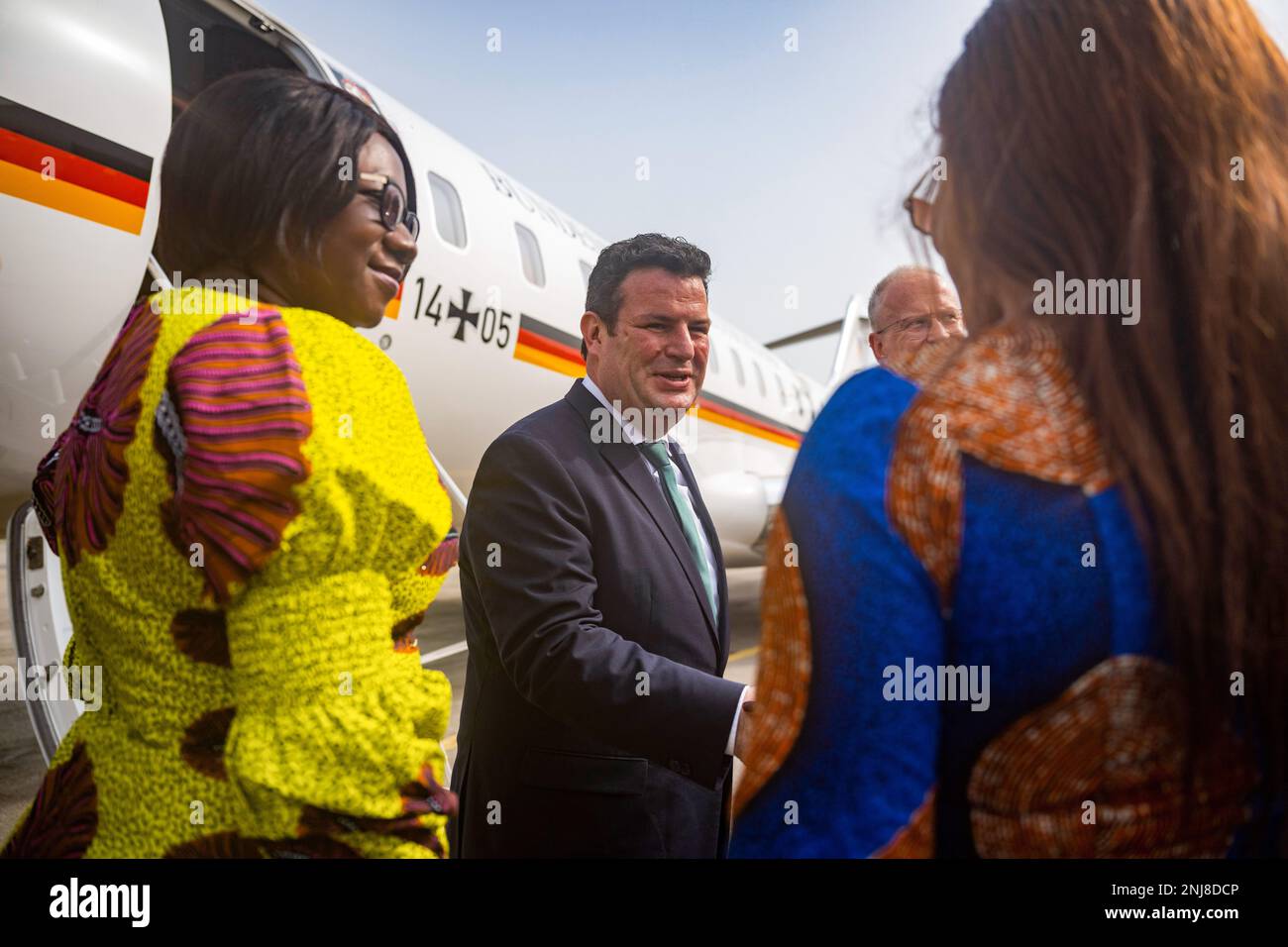 Abidjan, Ivory Coast. 22nd Feb, 2023. Hubertus Heil (SPD), Federal ...