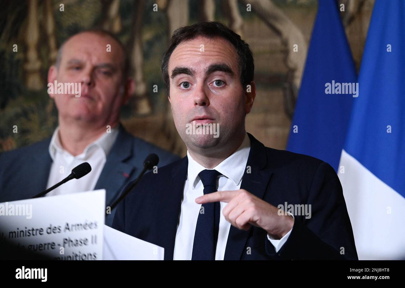 Paris, France, February 22, 2023, Sebastien Lecornu, Minister of the ...