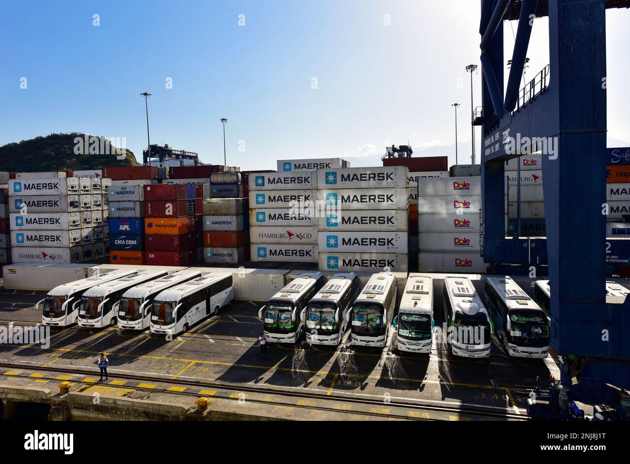 Busses at the port hi-res stock photography and images - Alamy