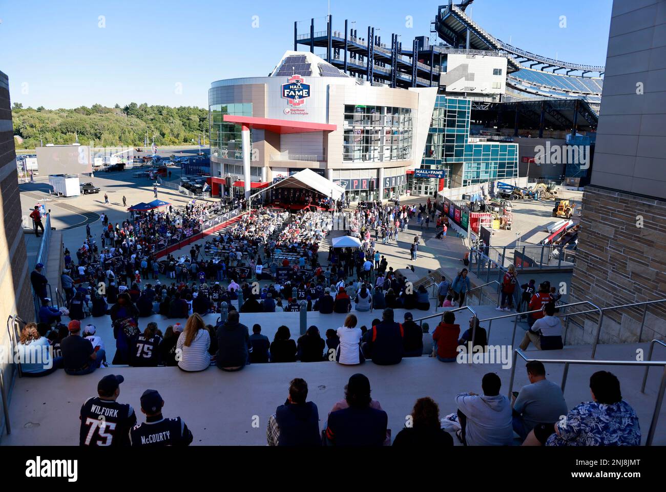 FOXBOROUGH, MA - SEPTEMBER 24: A general view of the Patriots Hall of ...