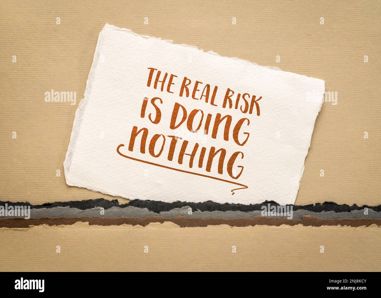 the real risk is doing nothing - inspirational reminder ...