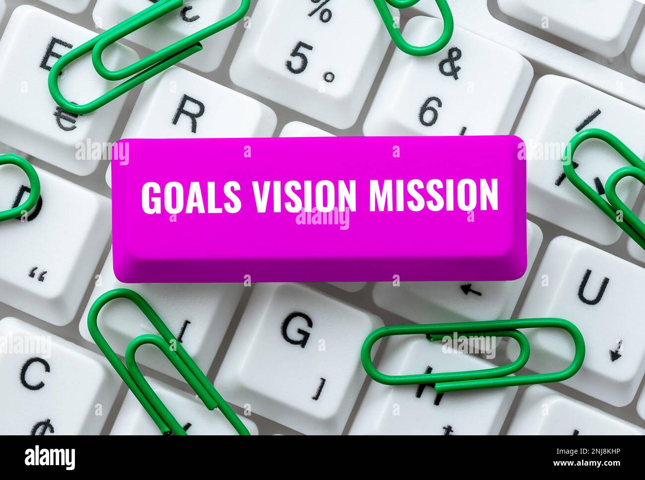 Inspiration showing sign Goals Vision Mission. Word for practical ...