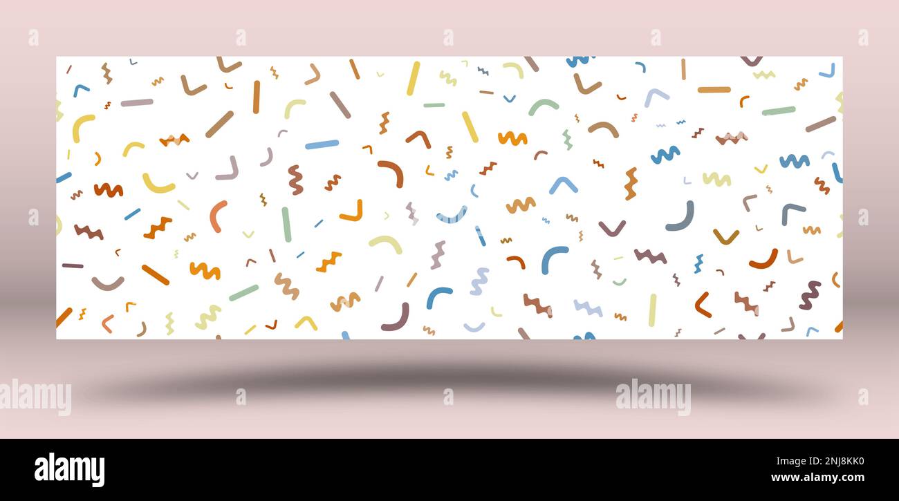 Seamless pattern of multicolored abstract shapes. Template for textures ...