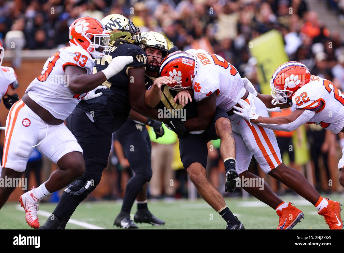 WINSTON-SALEM, NC - SEPTEMBER 24: R.J. Mickens (9) of the Clemson ...