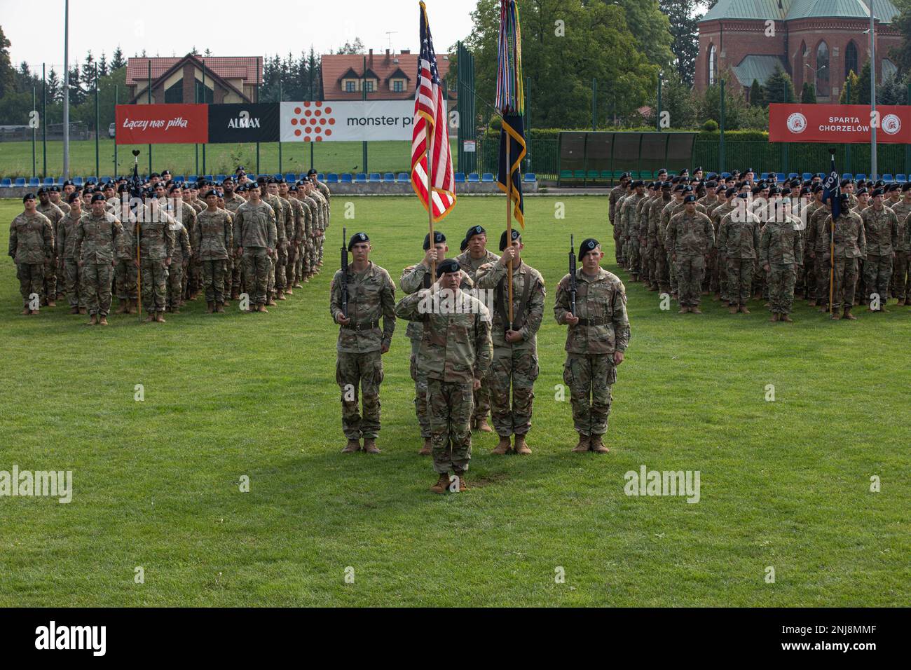 Command Sgt. Maj. William J. Fullerton, the Command Sergeant Major of the 2nd Battalion, 502nd ...