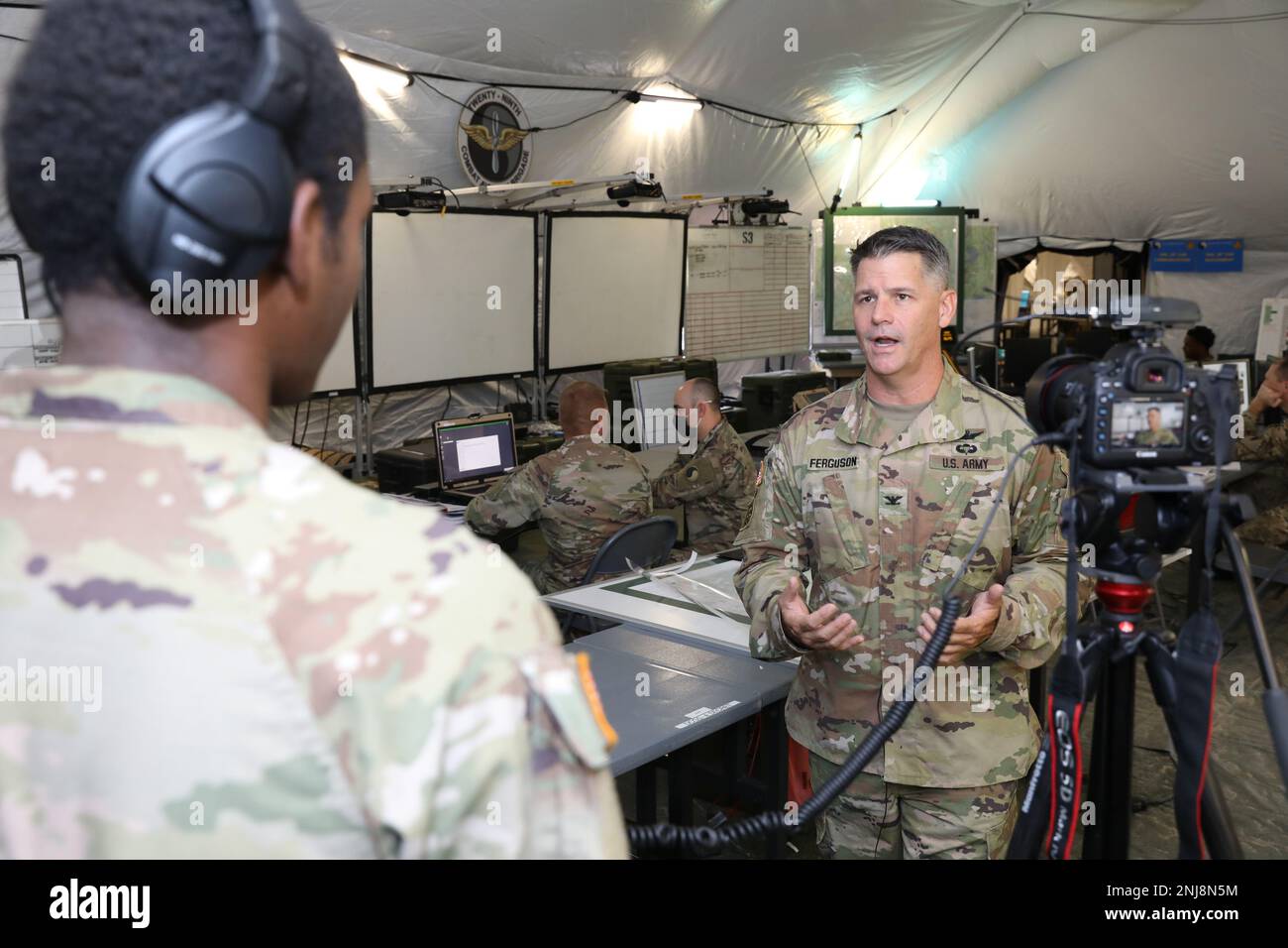 Col. Richard Ferguson, commander of the 29th Combat Aviation Brigade ...