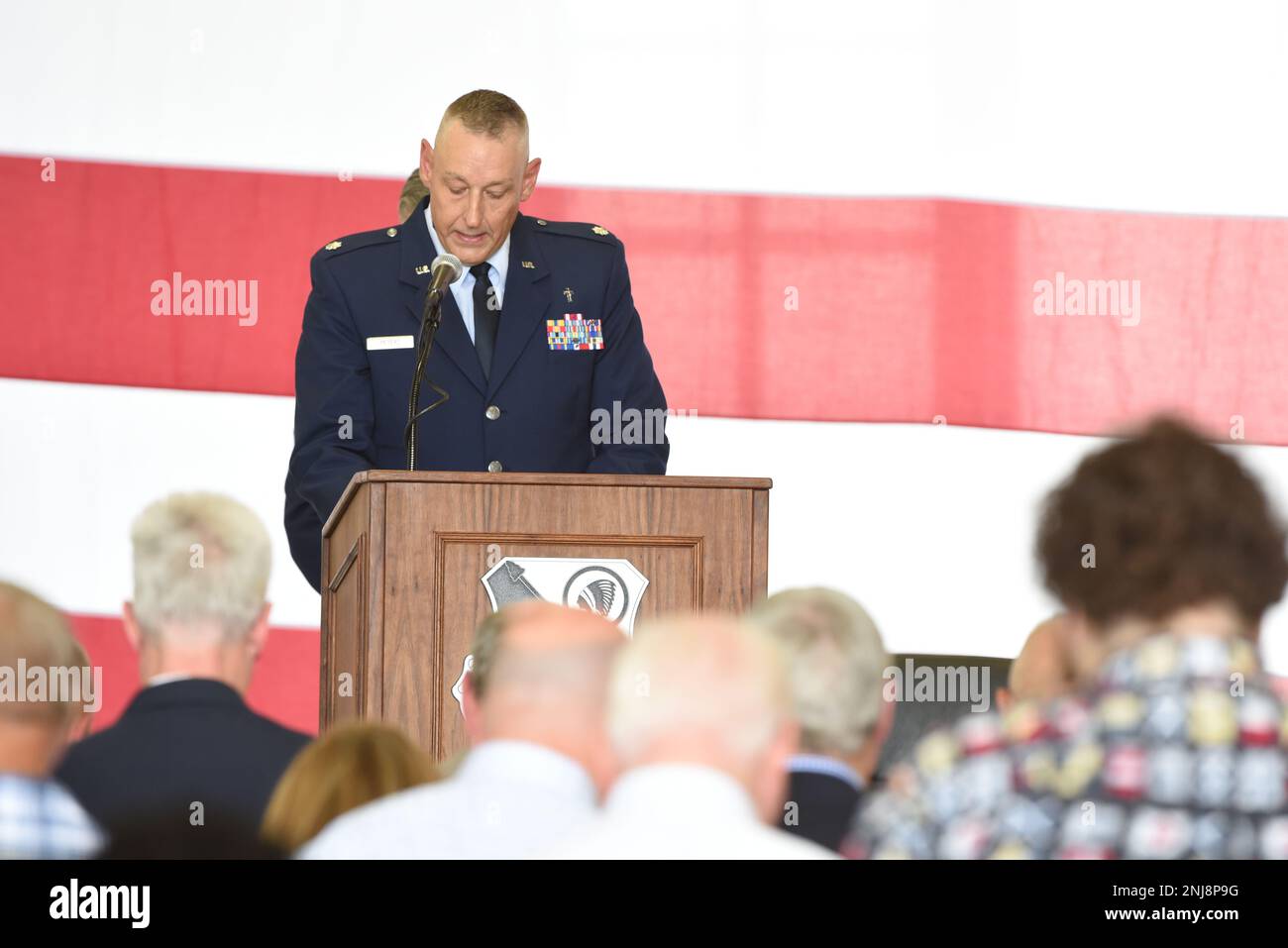 U.S. Air National Guard Lt. Col. Steve Peters, a Chaplain of the 185th ...