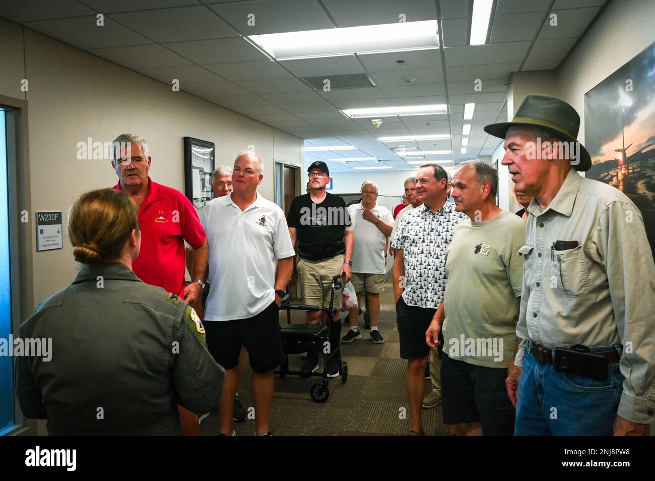 Col. Katy Millwood, 155th Operations Group commander, explains the new ...