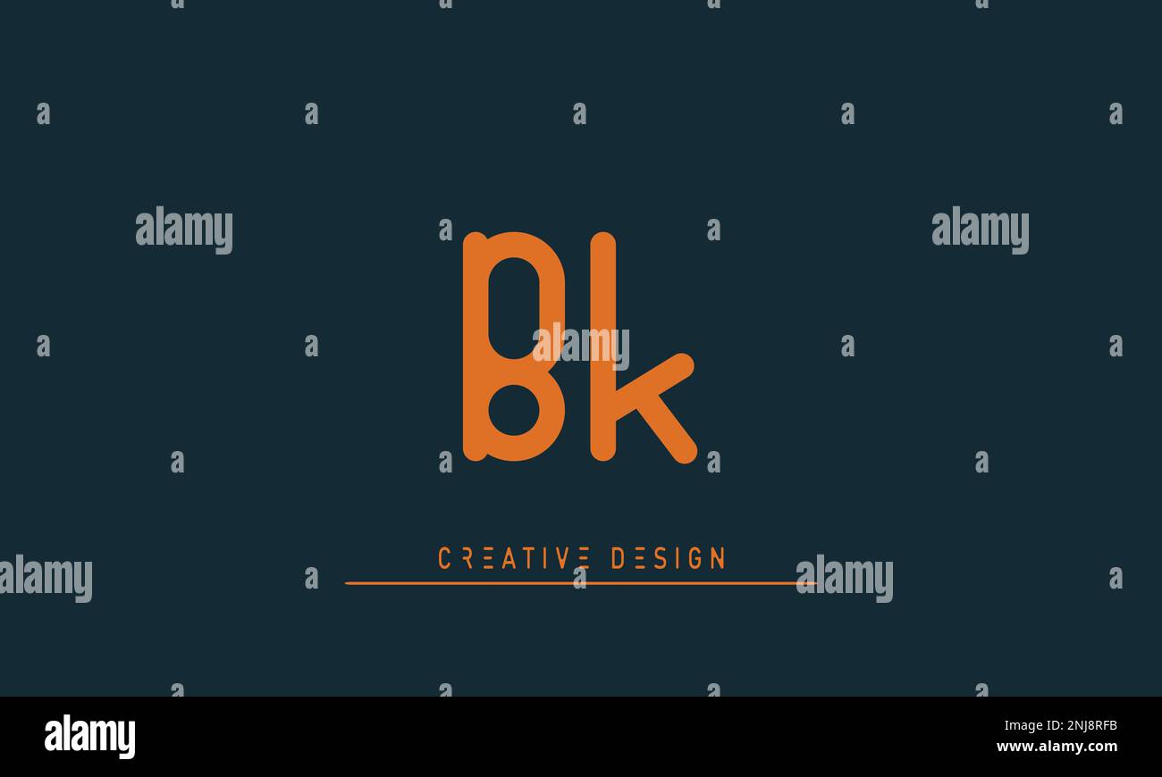 Bk initials logo hi-res stock photography and images - Alamy