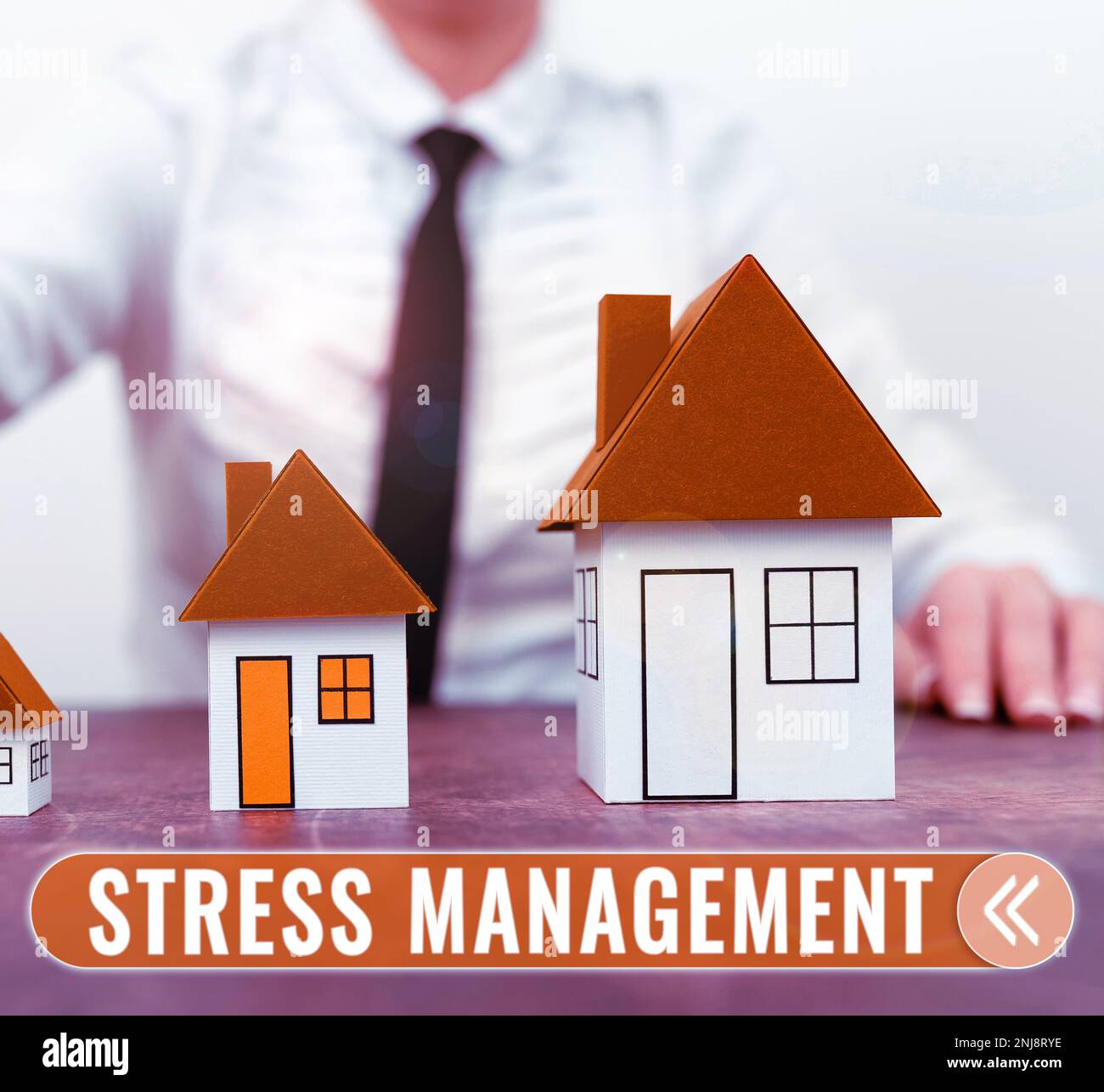 Hand writing sign Stress Management. Conceptual photo learning ways of ...