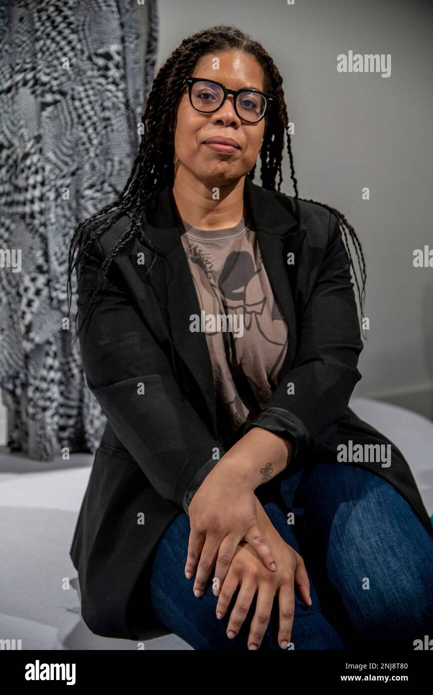 Blanc Magazine founder Teneshia Carr poses for photographs inside Milan ...