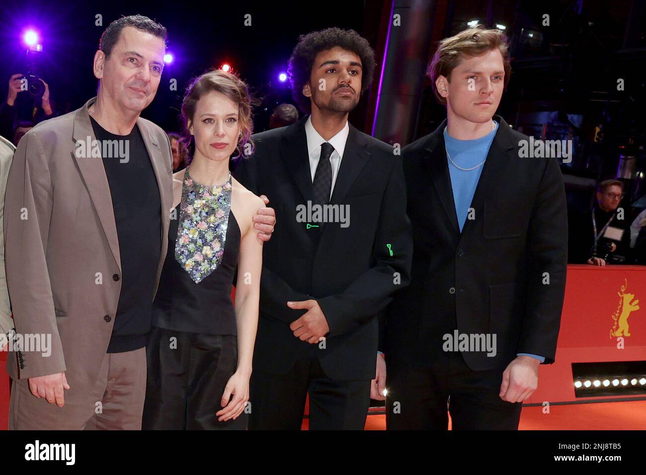 From left, film director and screenwriter Christian Petzold, actors ...