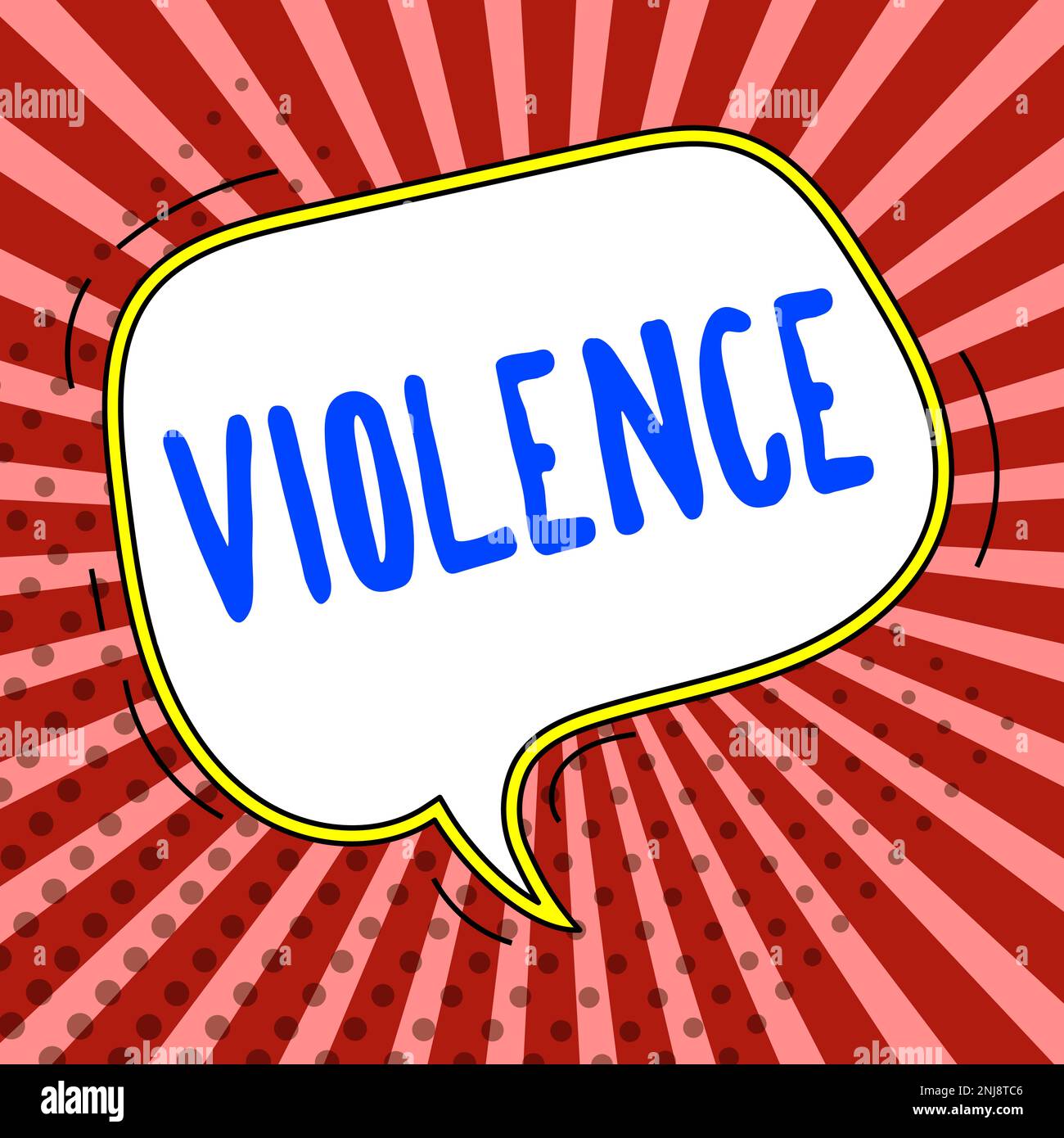 Text sign showing Violence. Concept meaning the use of physical force ...