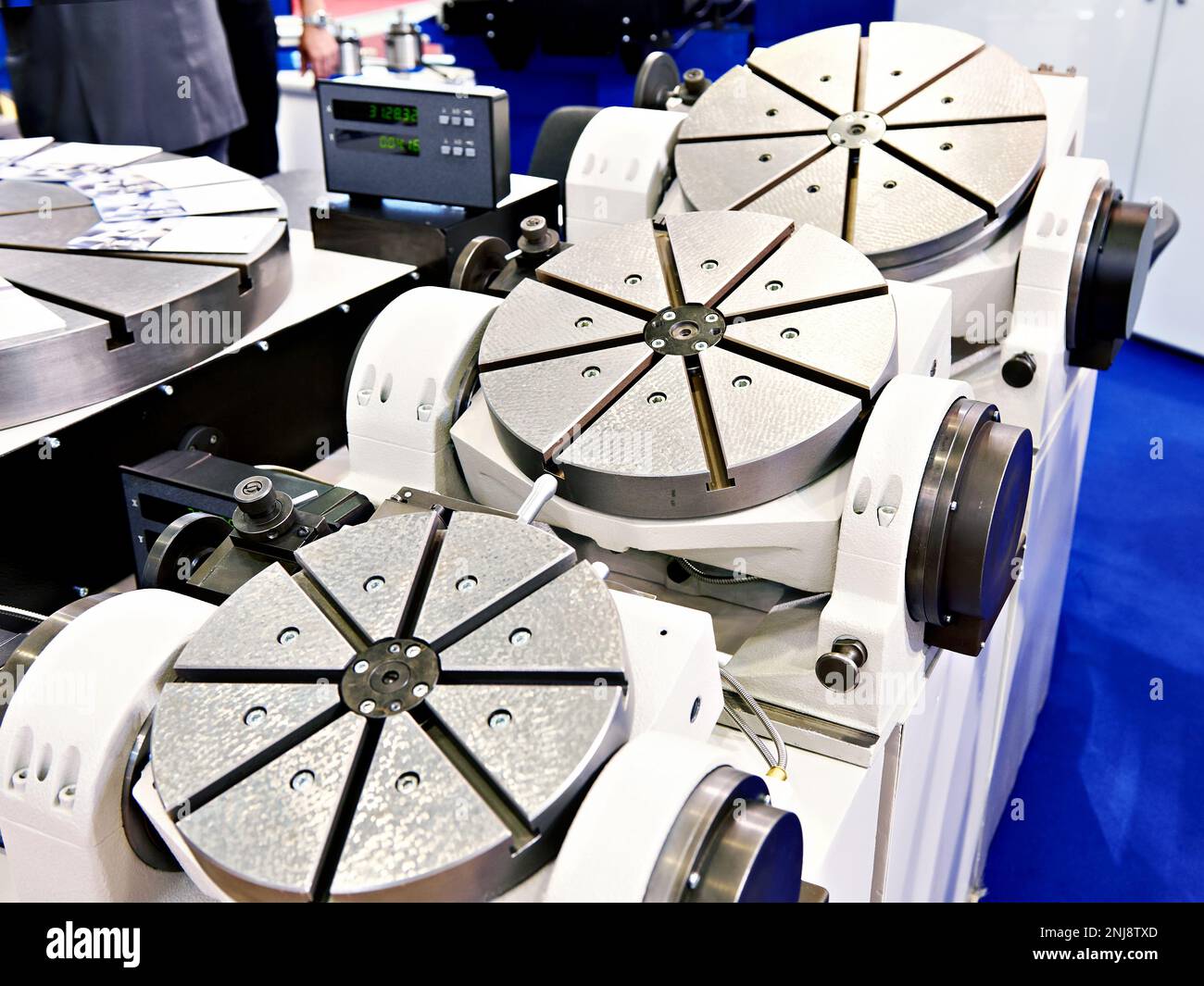 Universal rotary tables with digital display Stock Photo - Alamy