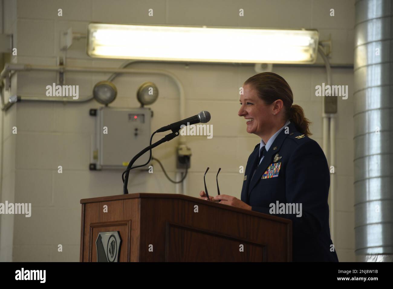 185th Air Refueling Wing Col. Sonya L. Morrison gives her first speech ...