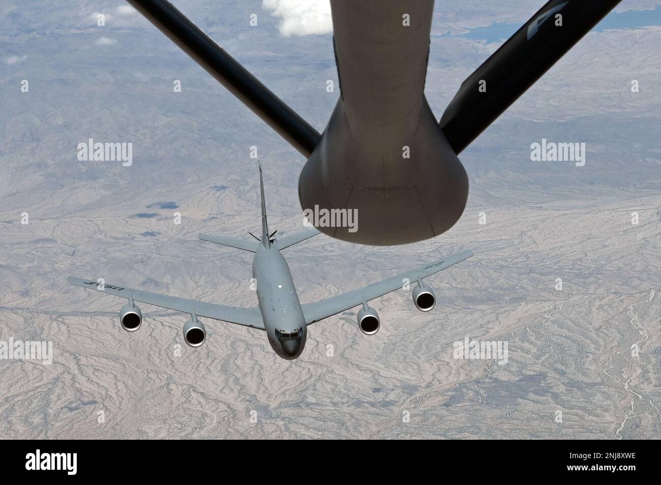 A U.S. Air Force KC-135 Stratotanker from the 197th Air Refueling ...