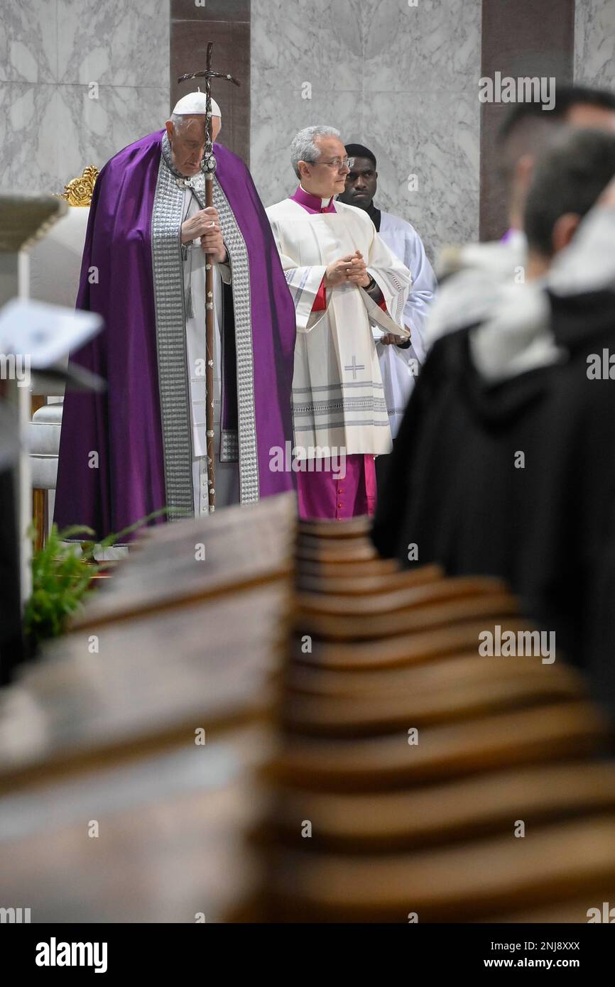 Rome, Rome. 22nd Feb, 2023. Italy, Rome, 2023/2/22. Pope Francis ...