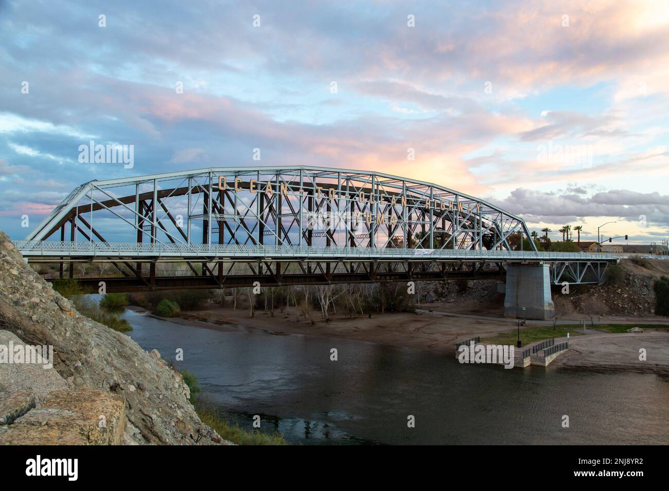 Ocean to Ocean Bridge in Yuma Az Stock Photo - Alamy