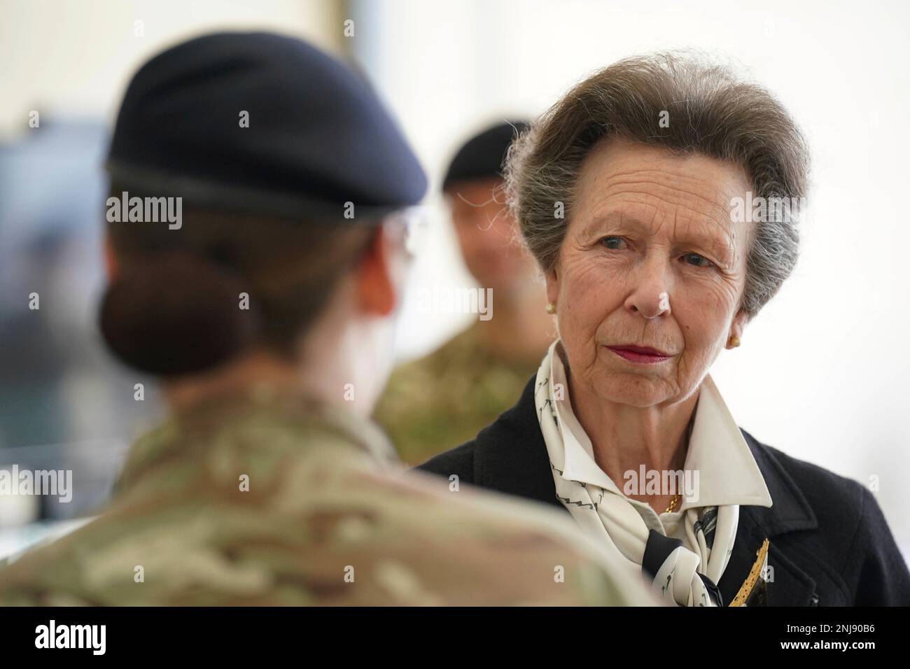 Britain's Princess Anne, in her role as Colonel-in-Chief of both the ...