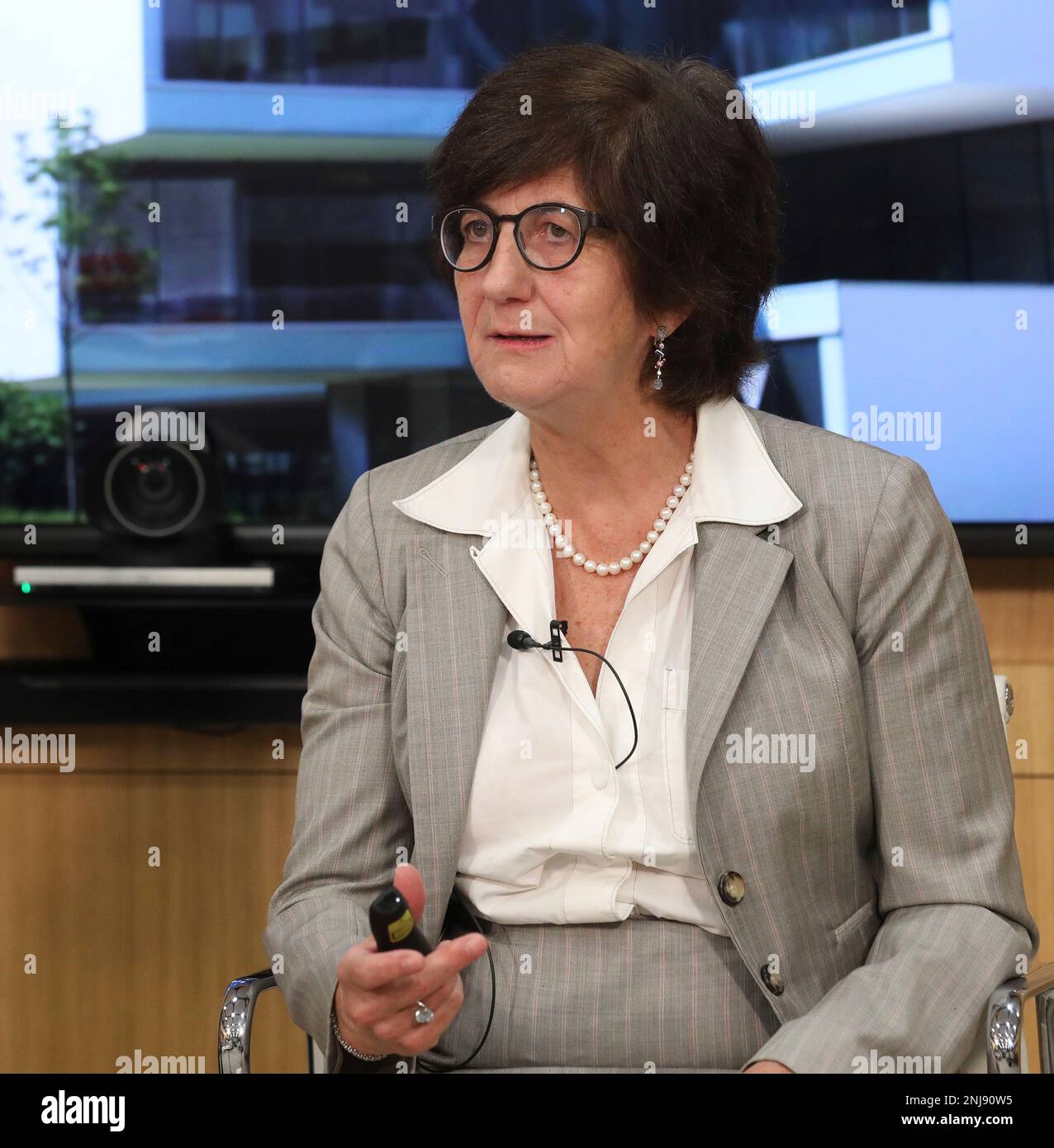 Idorsia's executive vice president, Martine Clozel; speaks at the ...