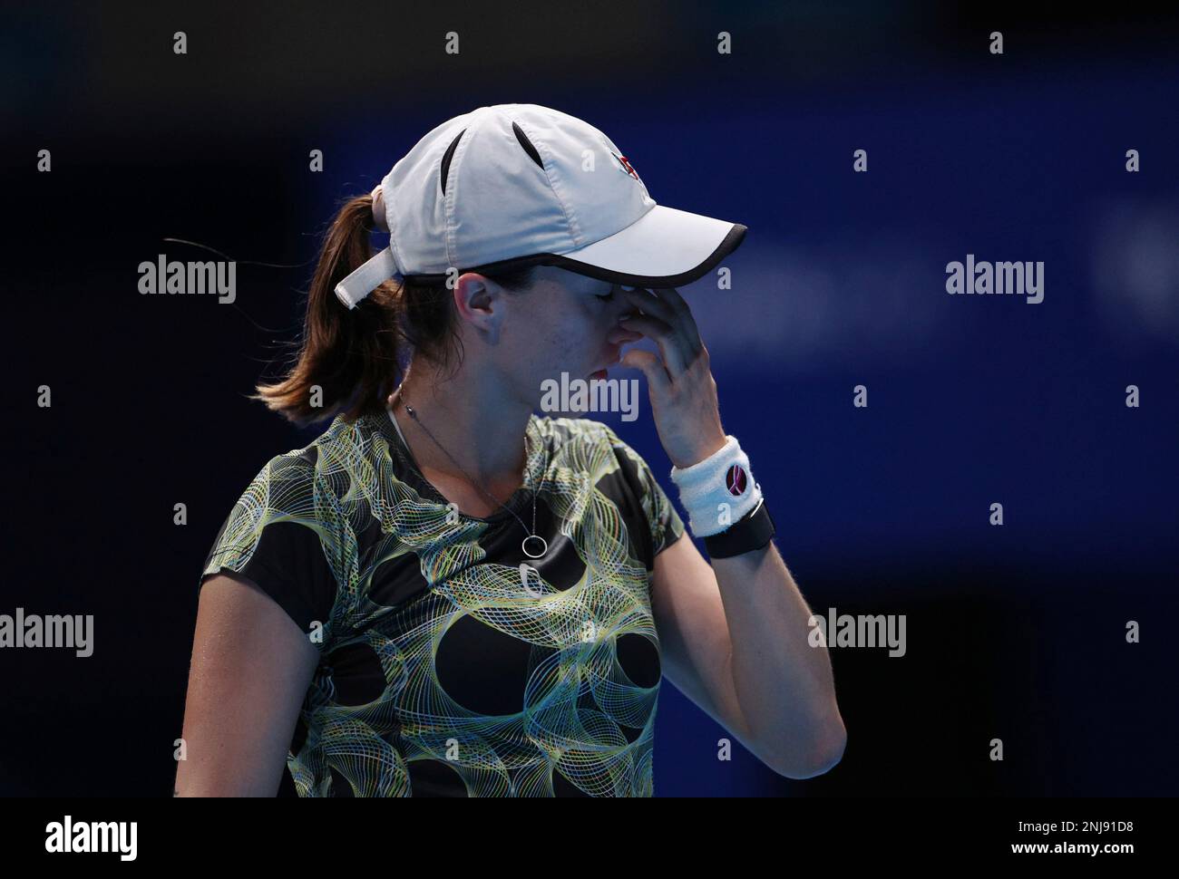Fernanda CONTRERAS GOMEZ of Mexico reacts during the second round of ...