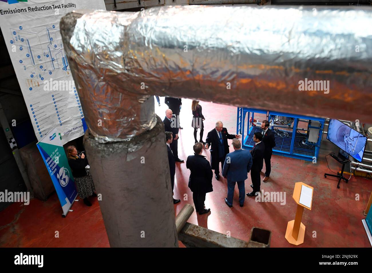 FILE - Britain's then-Prince Charles during a visit to view the ...