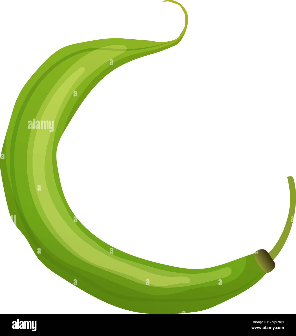 green bean food cartoon vector illustration color sign Stock Vector ...