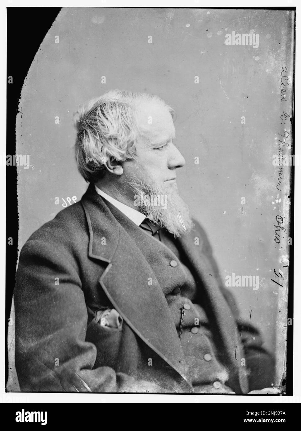 Portrait of Allen G. Thurman, a prominent political figure from Ohio ...