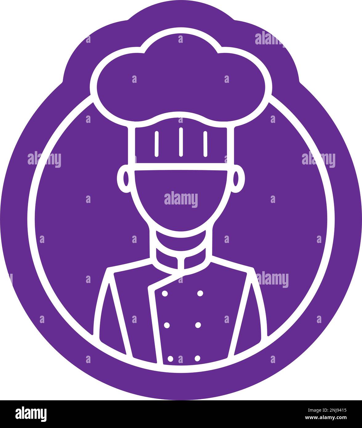 Chef hat symbol in Stock Vector Images - Alamy