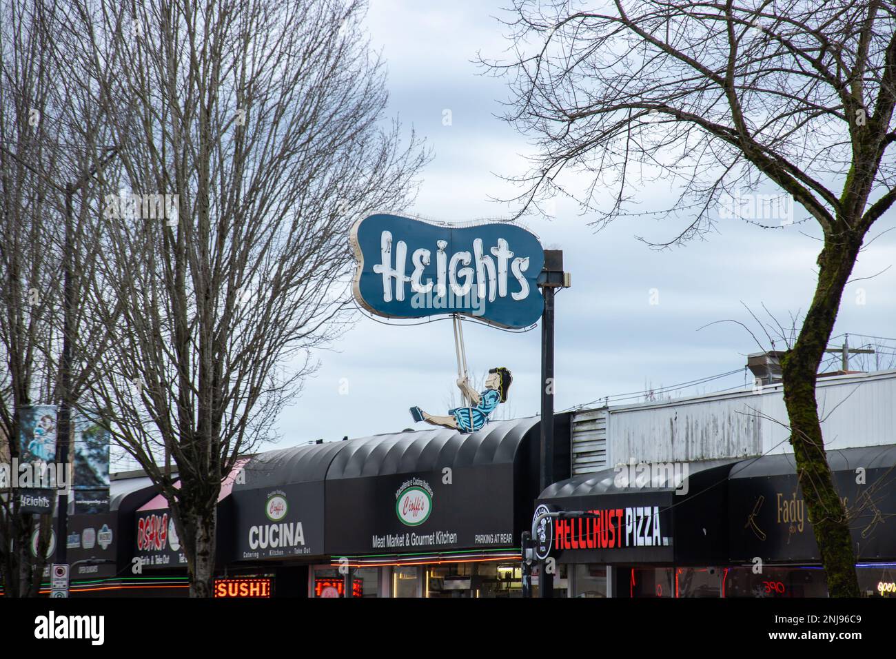 Helen's The Heights Swinging Girl, an iconic historic neon sign at ...