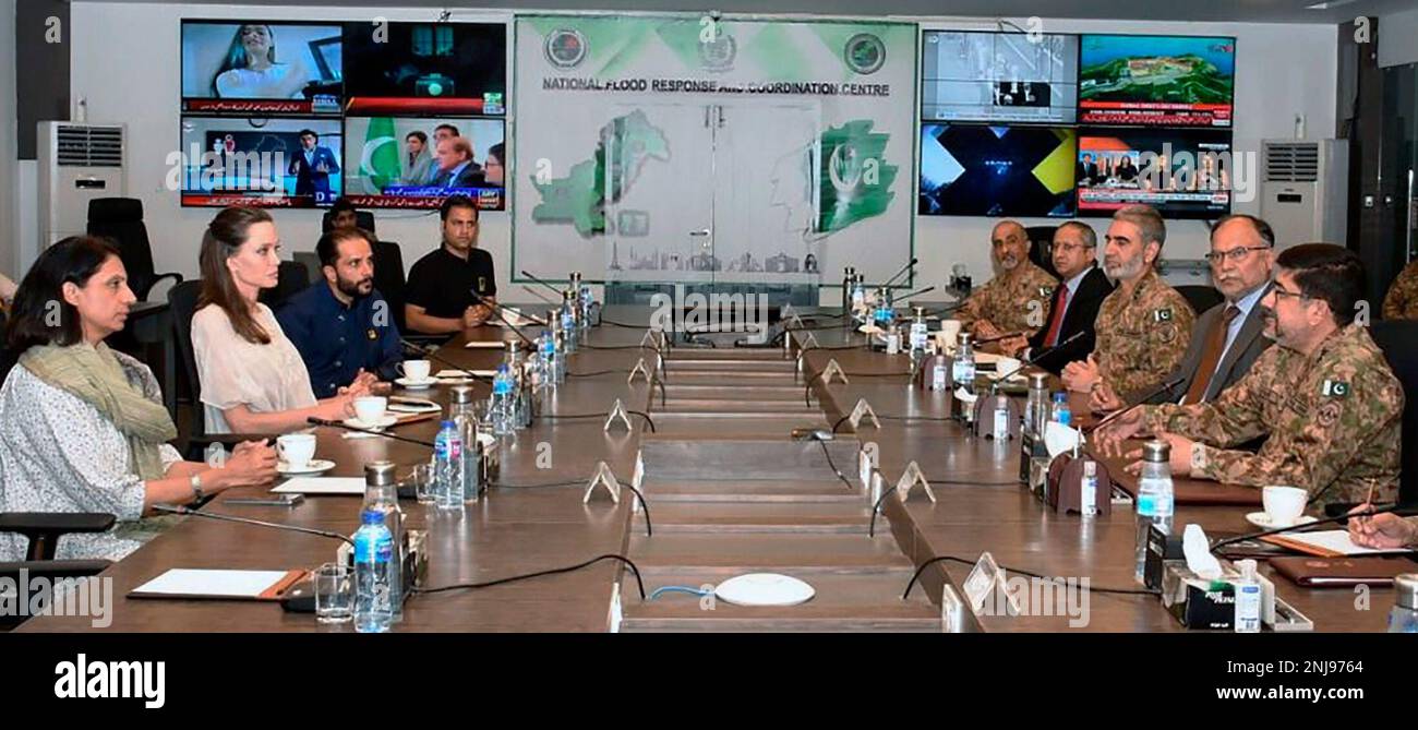 In this photo released by Pakistan's National Flood Response ...