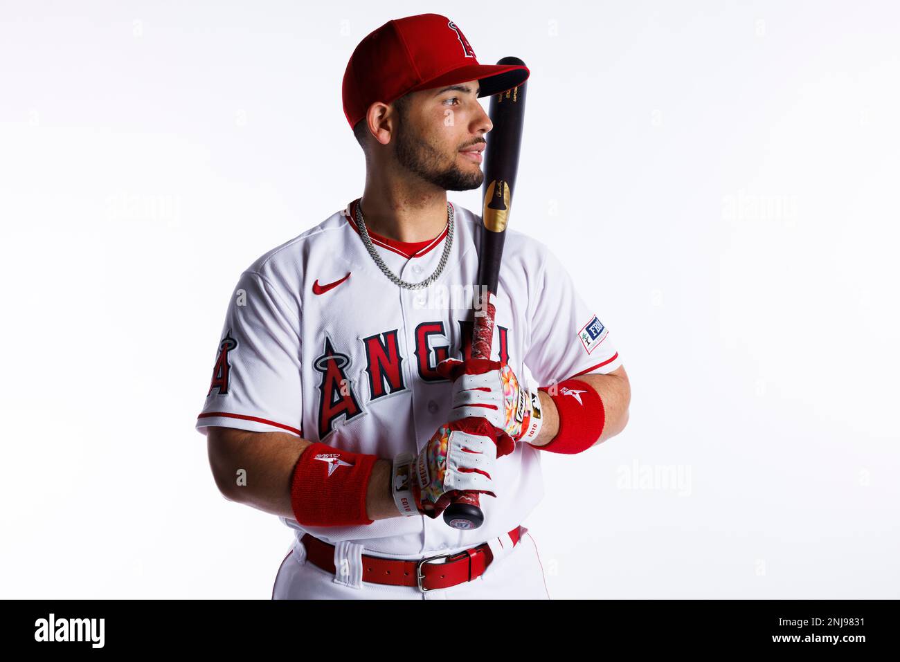 TEMPE, AZ - FEBRUARY 21: Catcher Edgar Quero (97) poses for a portrait ...