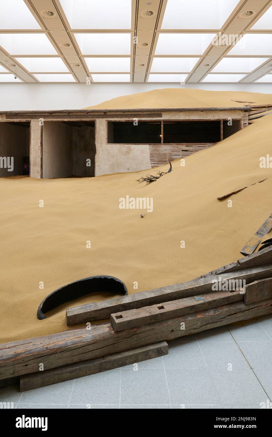 Installation view of Triple Bluff Canyon and M25,Mike Nelson ...