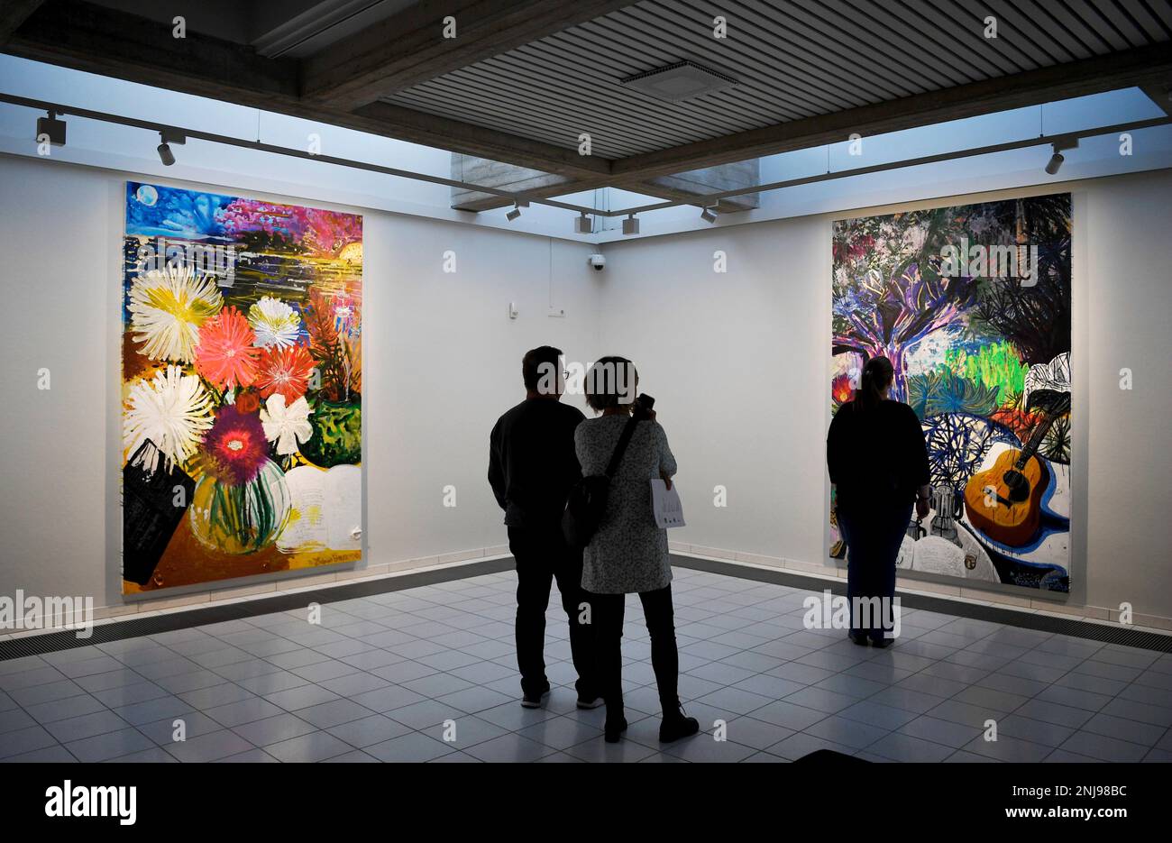 Art work by British artist Thomas Houseago displayed at the Sara Hilden ...