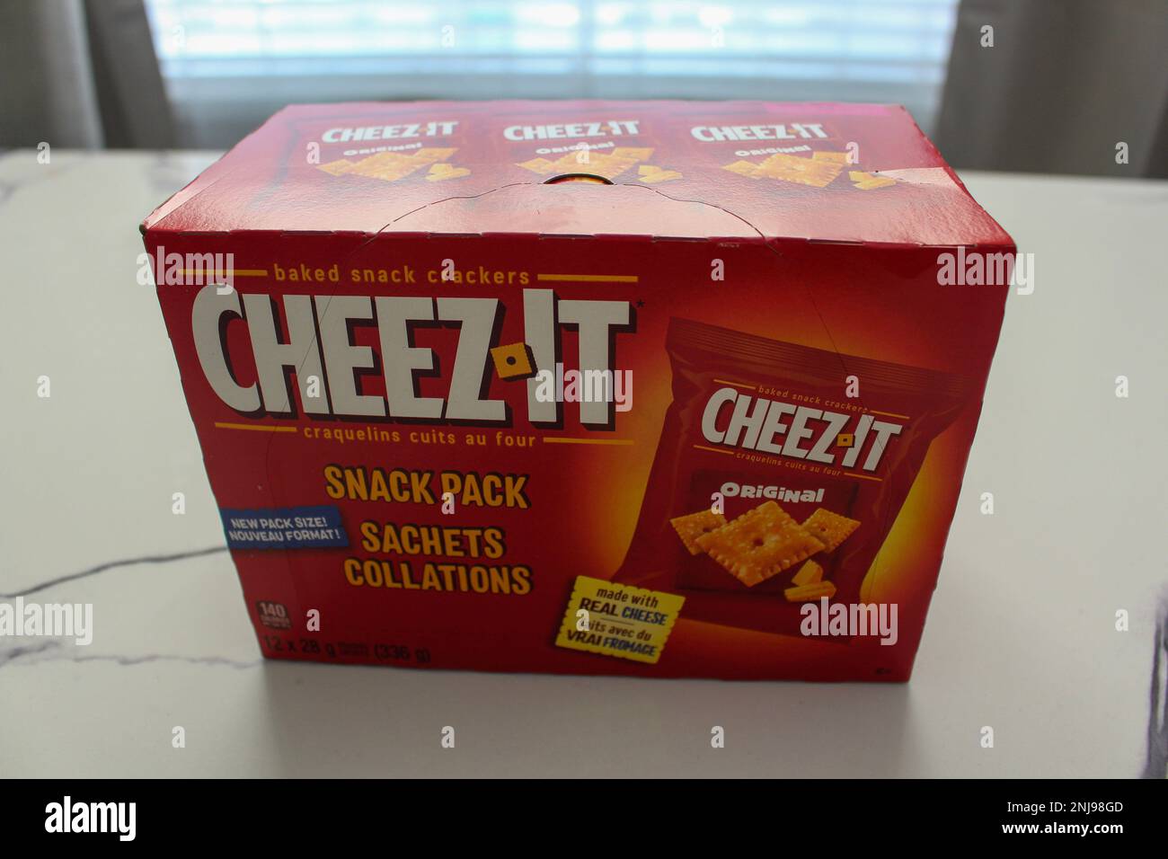 February 23 2023- Baked snack crackers made with real cheese in Surrey ...