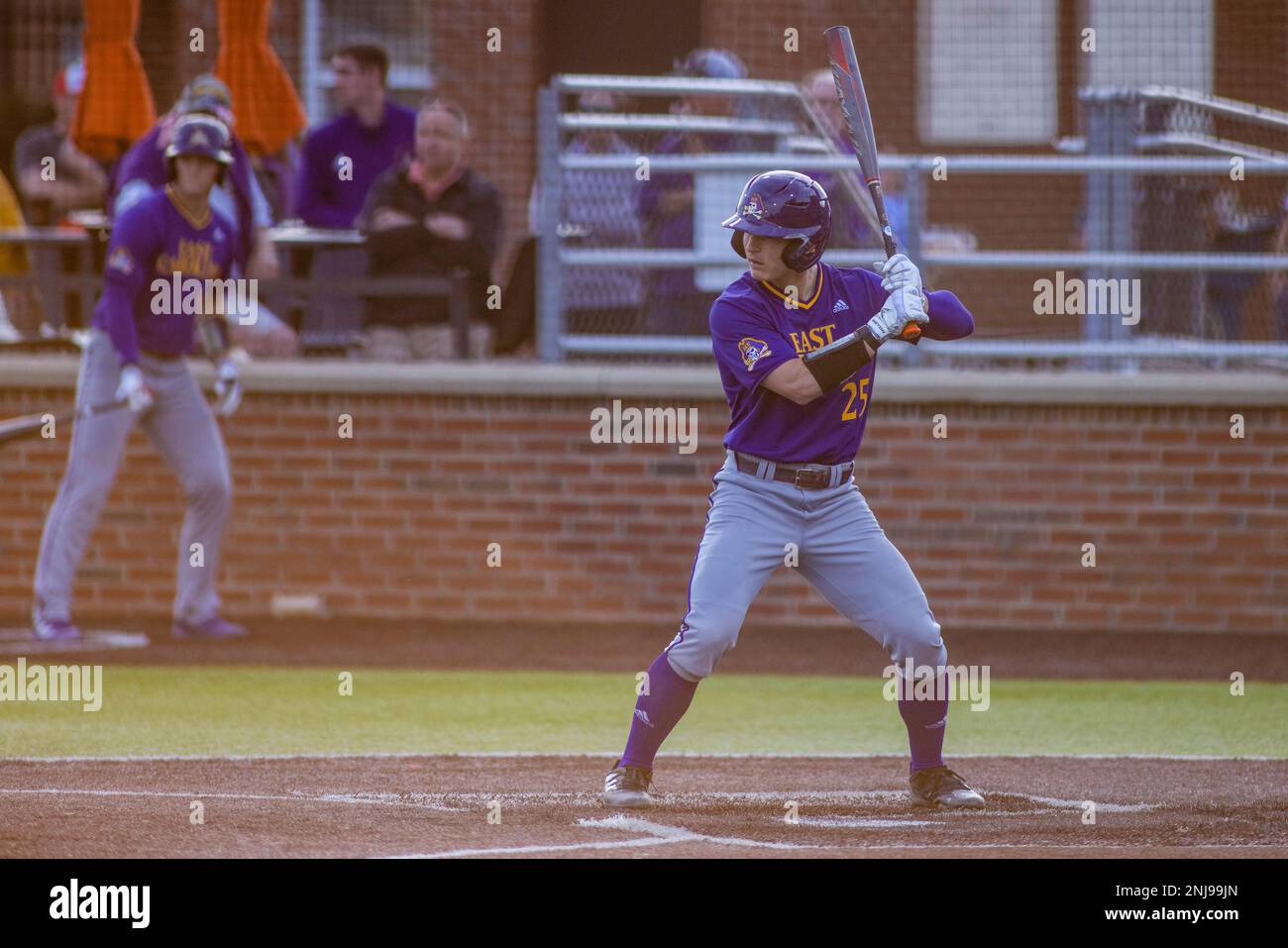 February 21, 2023: East Carolina Pirates outfielder Luke Nowak (25 ...