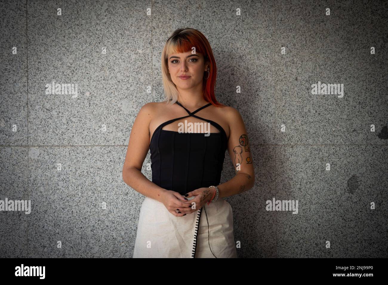 Singer Alba Reche poses during an interview with Europa Press at ...