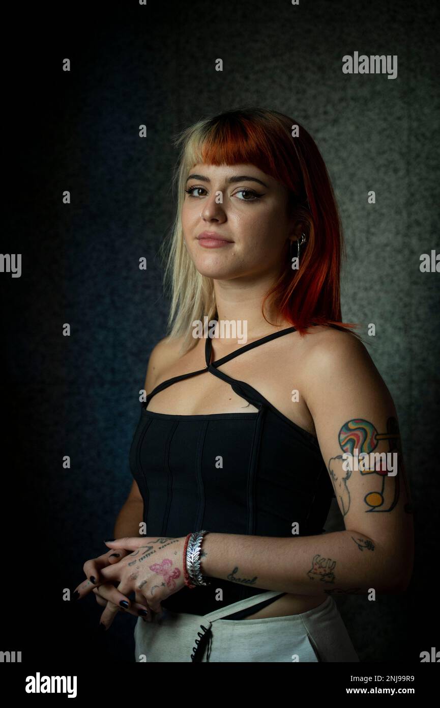 Singer Alba Reche poses during an interview with Europa Press at ...