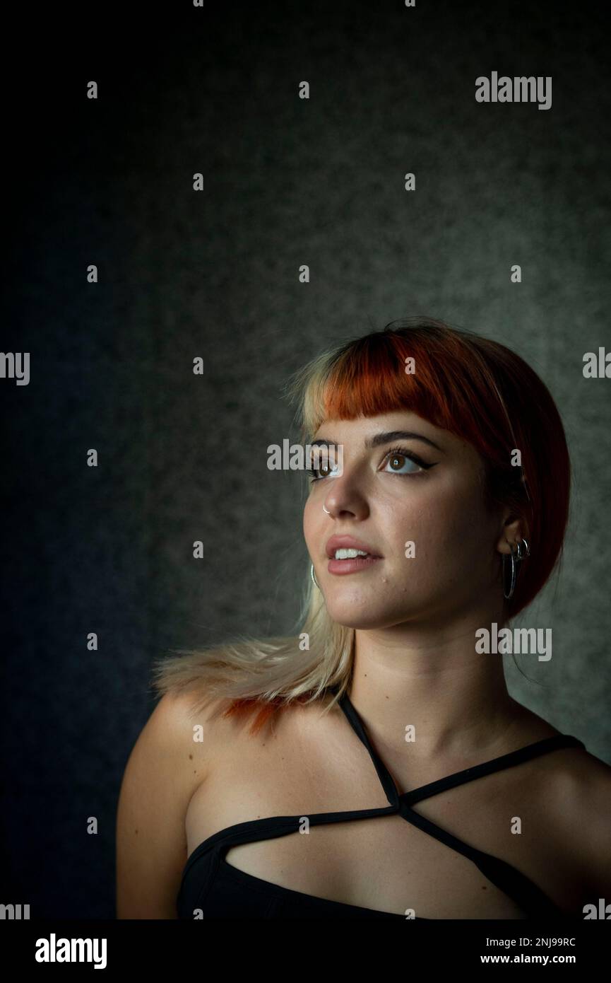 Singer Alba Reche poses during an interview with Europa Press at ...