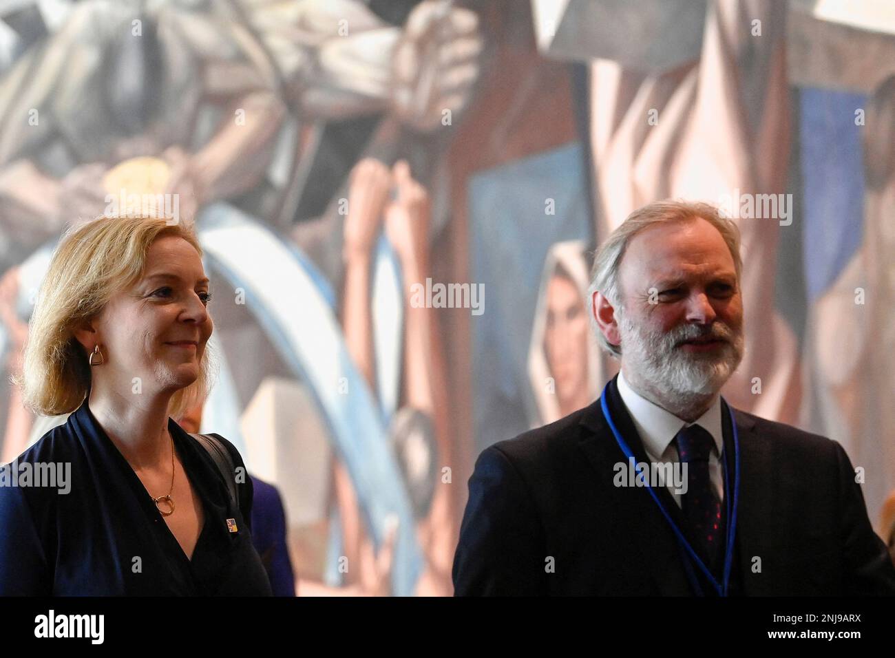 British Prime Minister Liz Truss and National Security Adviser for the ...