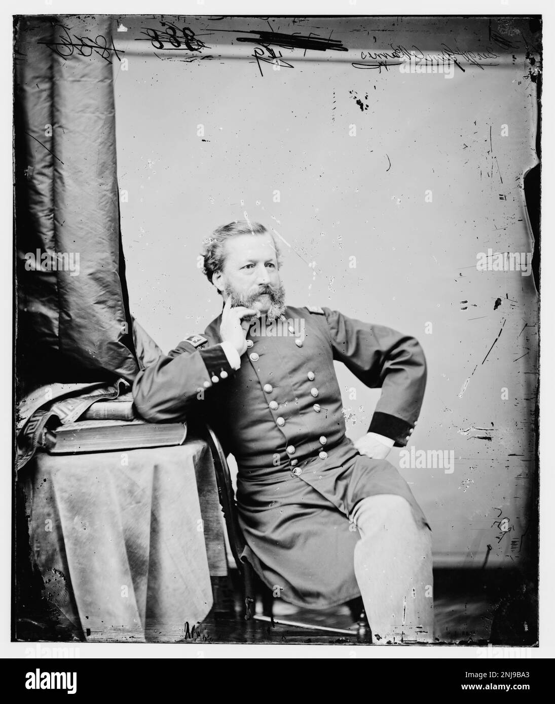 Portrait of Surgeon General Joseph K. Barnes, a prominent U.S. Army ...