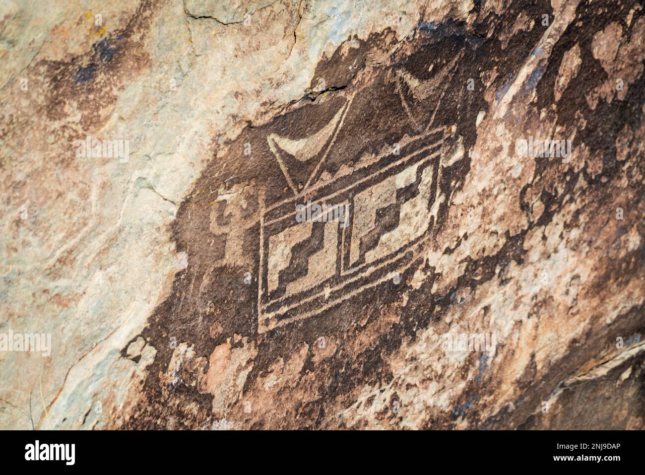 Ancient Petroglyphs at Petrified Forest National Park Stock Photo - Alamy