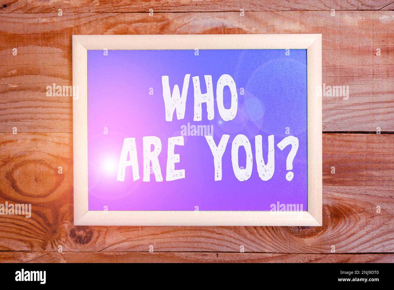 Hand writing sign Who Are You. Word for Identify yourself description ...