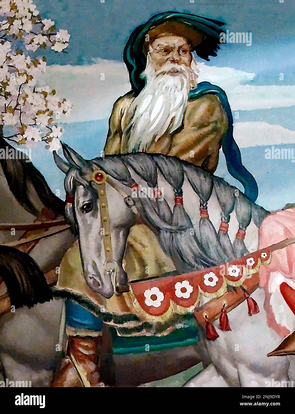 The Franklin. Detail from the Canterbury Tales Mural by Ezra Winter ...