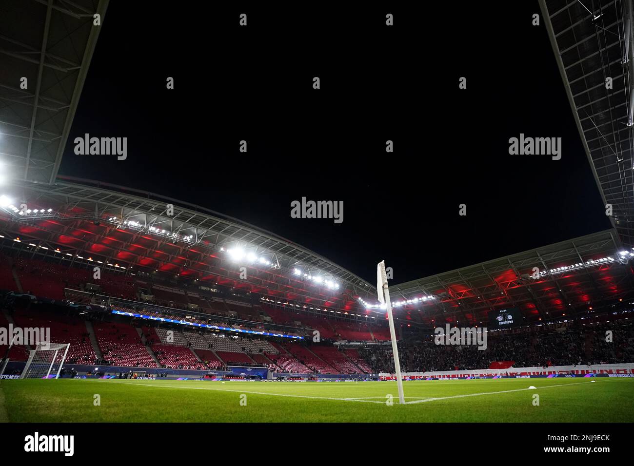 General view inside the stadium before the Champions League round of 16 ...