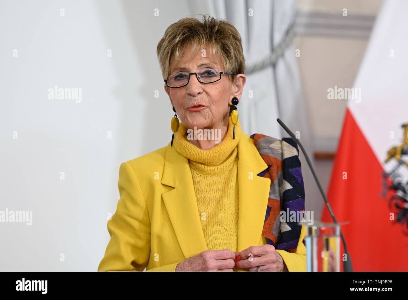 Vienna, Austria. 22nd Feb, 2023. Ingrid Korosec (ÖVP), Member of the ...