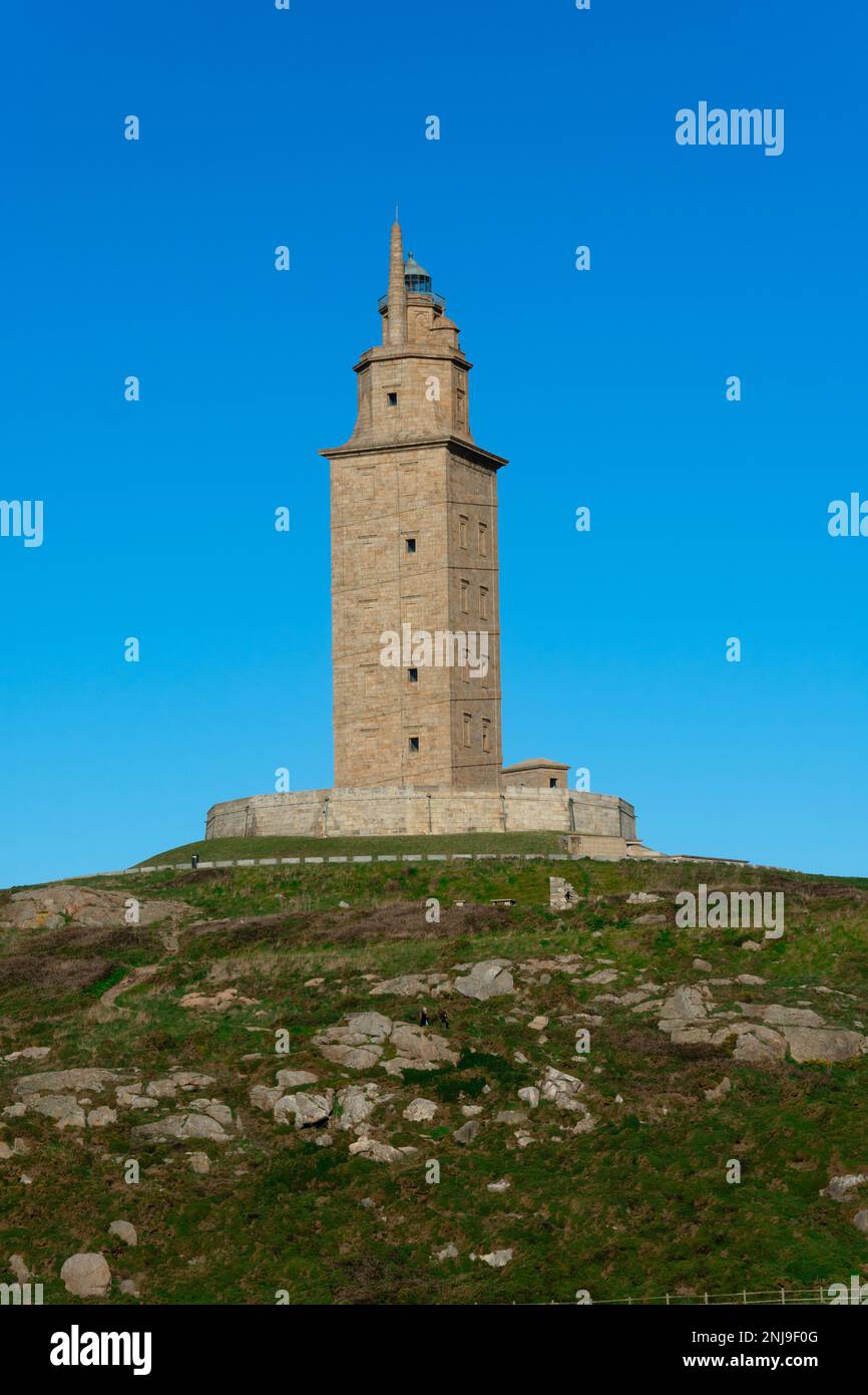A Coruna, La Coruna. Galicia, Spain. February 2, 2023. The Tower of ...