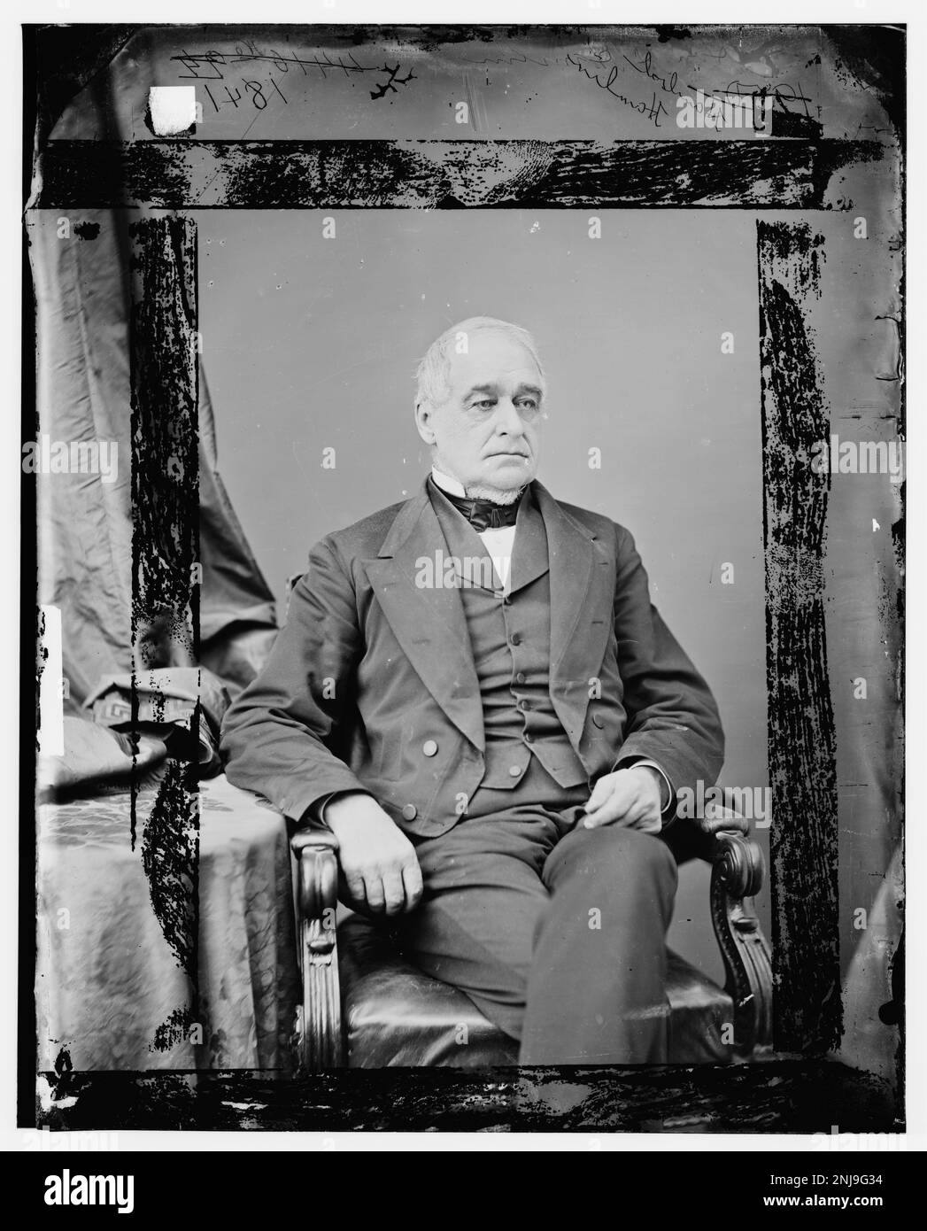 Portrait of Hannibal Hamlin, 19th-century U.S. Vice President under ...