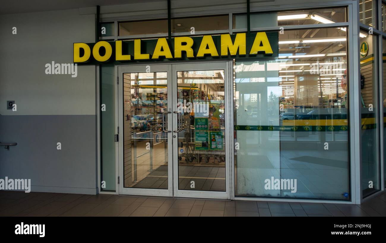 Dollarama store entrance hi-res stock photography and images - Alamy